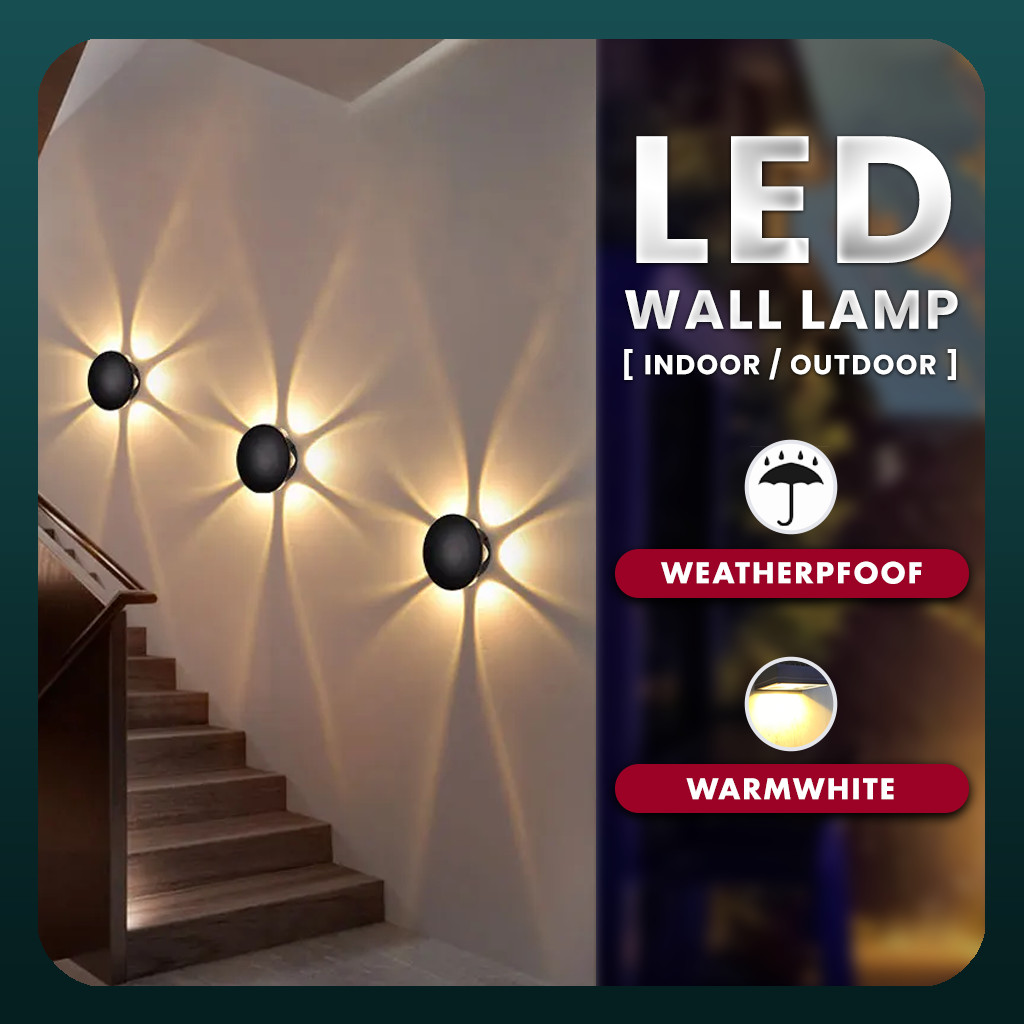 Lampu Dinding Moden LED Outdoor Indoor Lighting Waterproof LED Wall ...