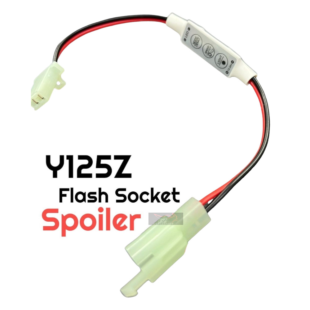Spoiler L Bar Socket Kelip Pnp LC135 V4-V7 / Y125ZR Lampu Brake ...