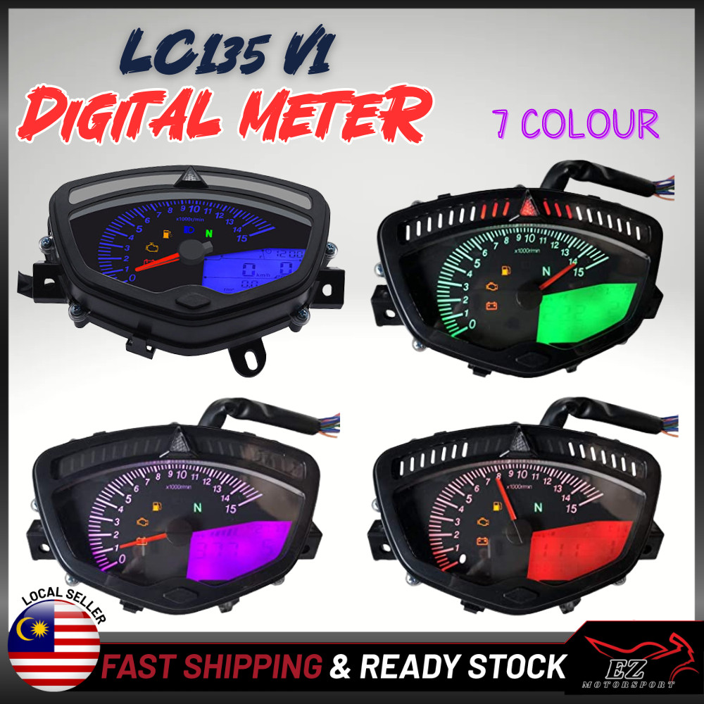 YAMAHA LC135 V1 LC V1 Digital Meter Assy Oem Speedo Meter Digital Pnp ...