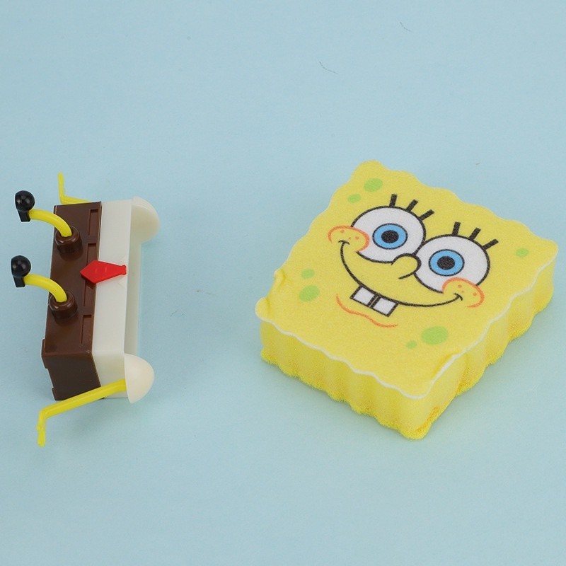 Dishwashing Spongebobs Sponge Shelf Cartoon Wash Dishes Cleaning Sink ...