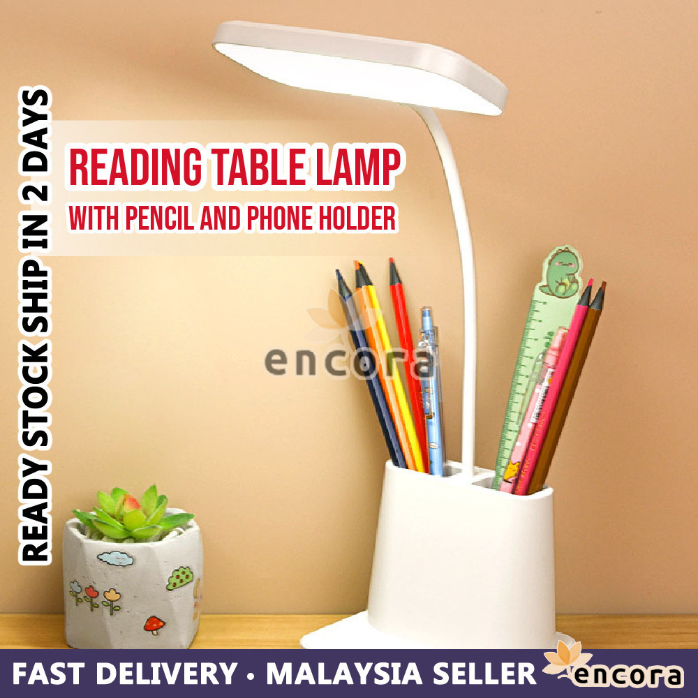 Encora Adjustable LED Lamp Reading Table Lamp Study Meja Rechargeable ...