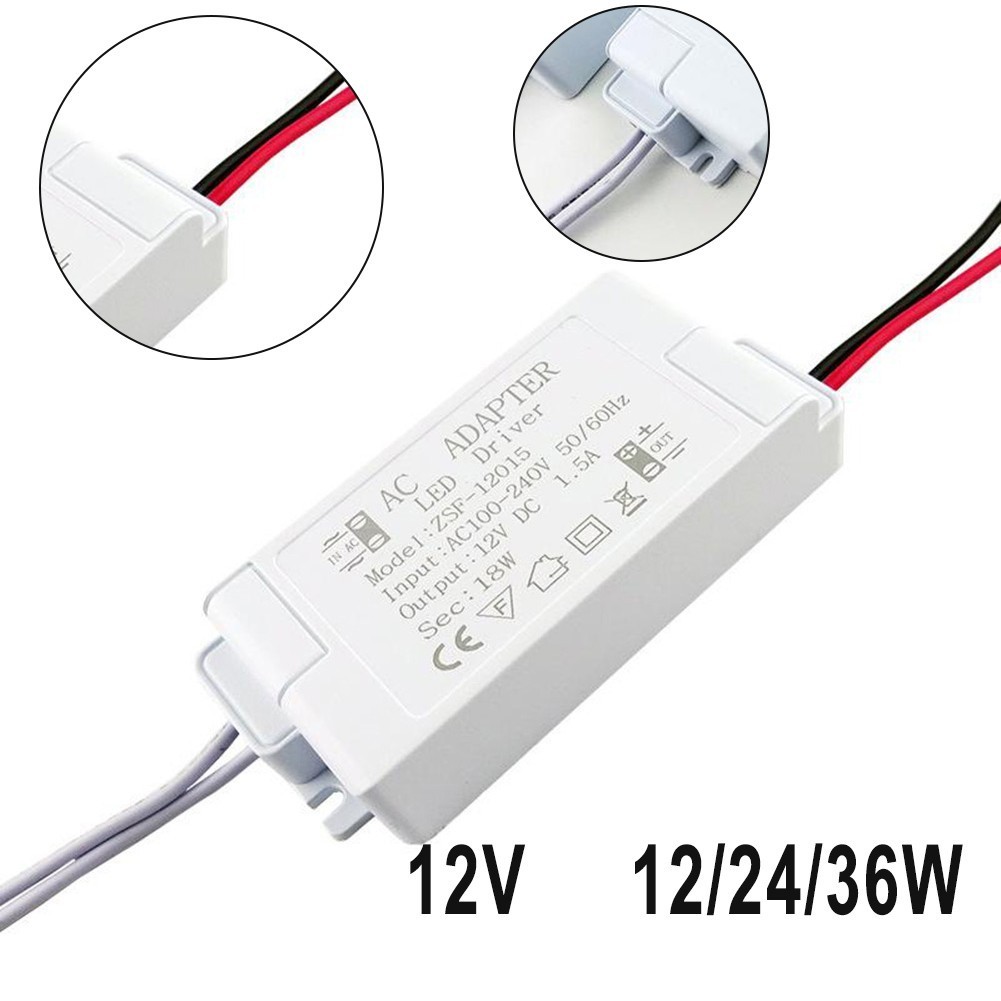ⁿ ᵐᵅʸ] LED Driver Adapter AC 220 -240V To DC 12V Transformer Power ...