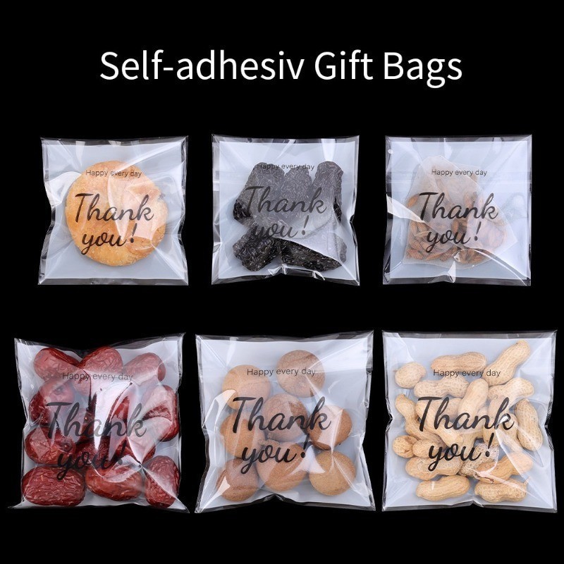 100pcs Biscuit Baking Bags - Presents Sealed Pouch - Multi-Purpose ...
