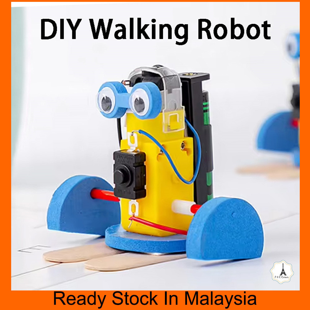 DIY Wooden Assembly Electric Walking Robot Science Experiment ...