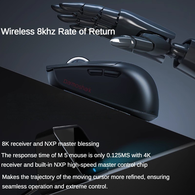 Darmoshark M5 M5Pro Three-mode Connection 2.4g Wireless Bluetooth ...