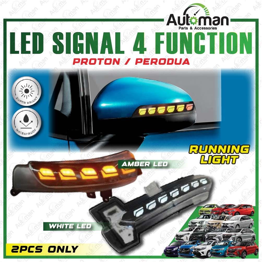 LED Side Mirror Signal Lamp Perodua Axia Myvi Bezza Ativa Proton Saga ...