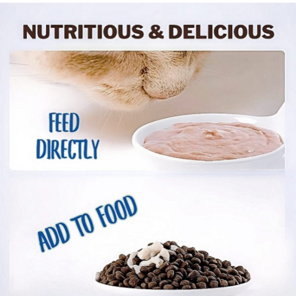 Agogo Cat Liquid Treat Cat Bite Cat Training Bite High Vitamin Creamy ...