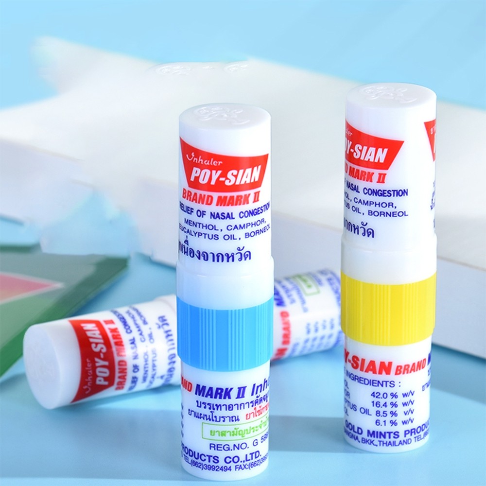Poy-Sian Mark II Nasal Inhaler (6-Piece Pack) – Stay Refreshed, Relieve ...
