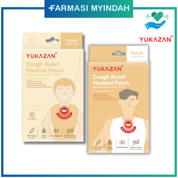 Yukazan Cough Relief Medical Patch (Adult/ Children) 6's | Shopee Malaysia