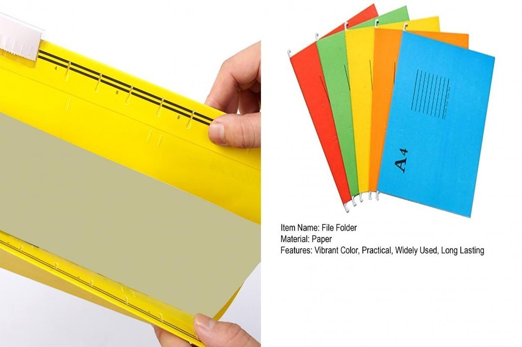 (New) Premium Quality File Folder Colorful Hanging File Folders with ...