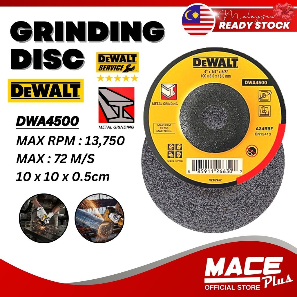 DEWALT DWA4500 Disc Angle Grinder Grinding Cutting Grinding Wheel Fits ...