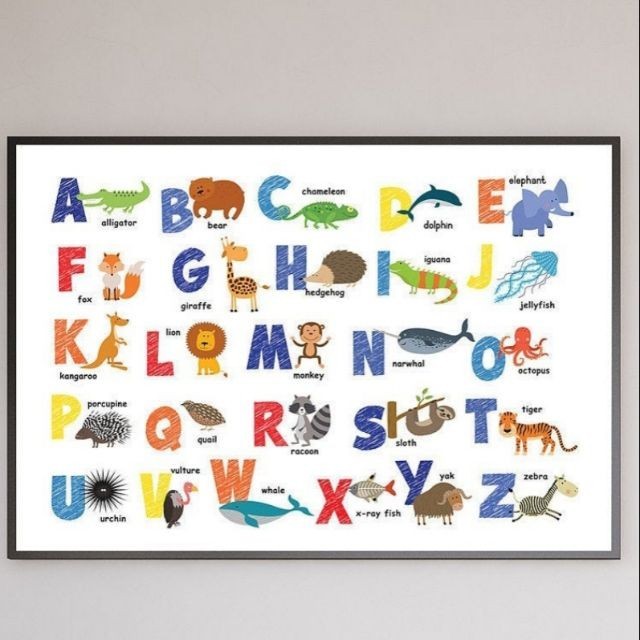 Laminated - Alphabet Chart | Shopee Malaysia