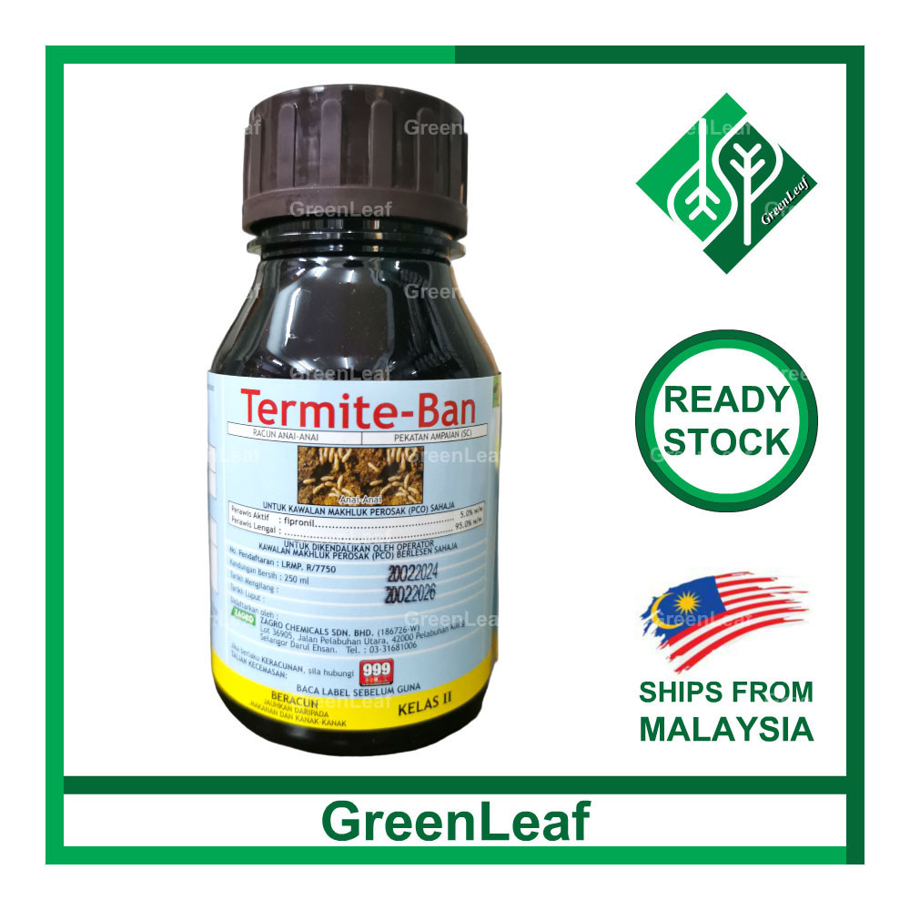 250ML Termite-Ban Zagro Fipronil 5% Systemic Insecticide Racun Serangga ...