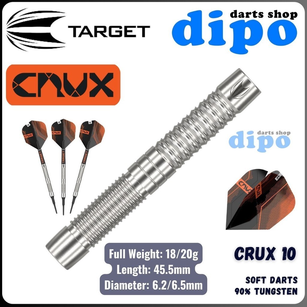 TARGET CRUX 10 (90% Tungsten) - TARGET Soft Darts | Shopee Malaysia