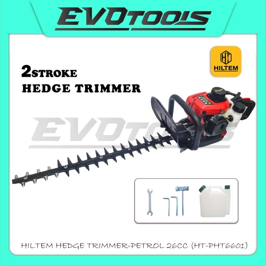 HILTEM HEDGE TRIMMER- PETROL 26CC (HT-PHT 6601)/MESIN TRIM POKOK RUMPUT/GASOLINE HEDGE TRIMMER ...