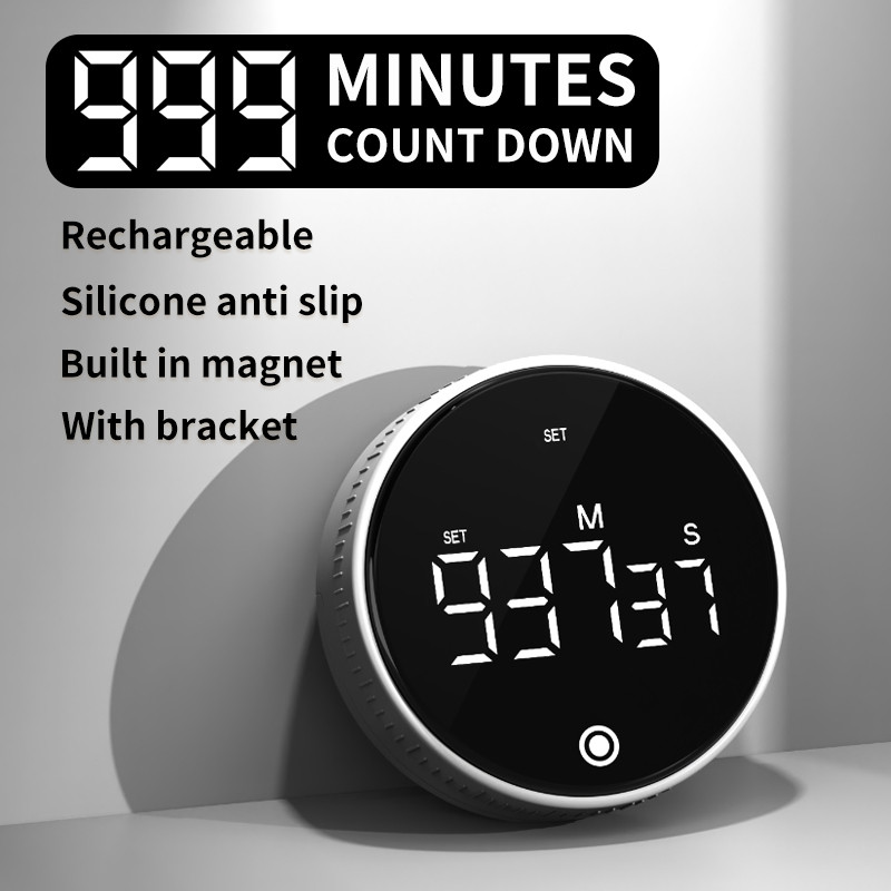 Led Digital Timer For Kitchen Cooking Shower Learning Stopwatch Alarm ...