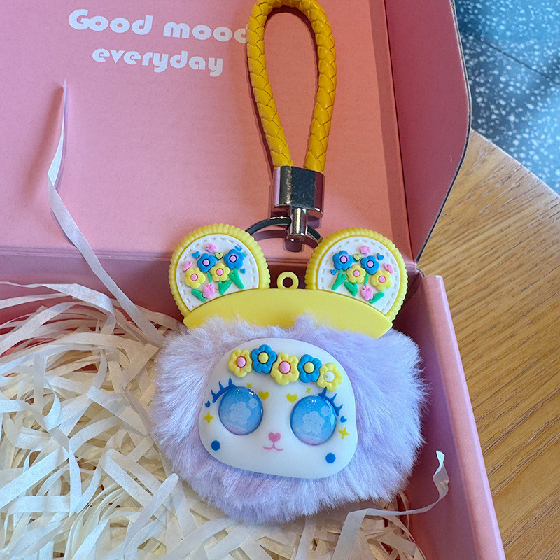 2025 New Liila Baby Three Plush Bear Keychain Cute Bag Charm Creative ...