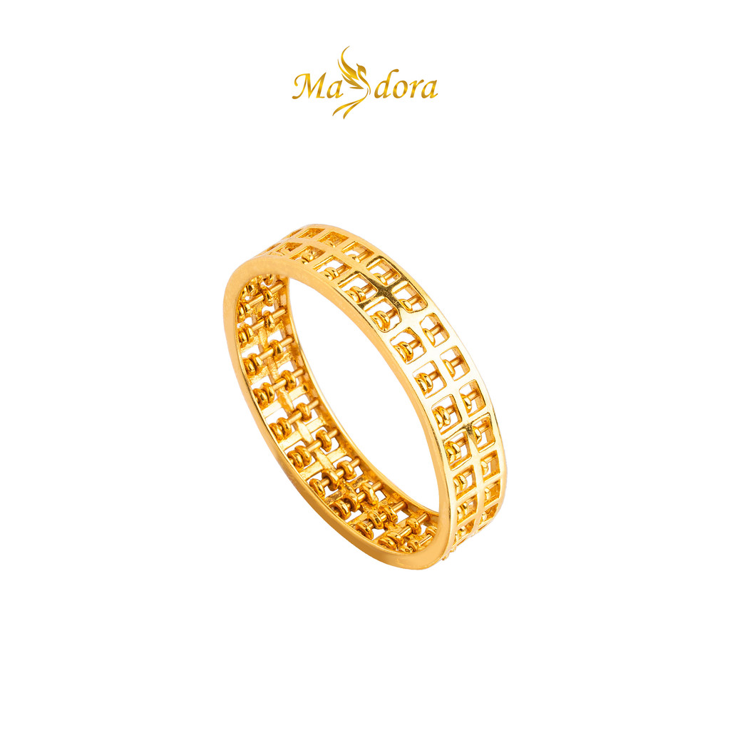 MASDORA 916 Gold Ring Rings Cincin Emas ~ Simple Round Abacus (EMAS 916 ...