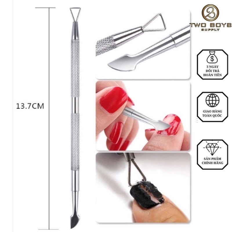 in stock Gel scraper, gel rake with 2 stainless steel heads | Shopee ...