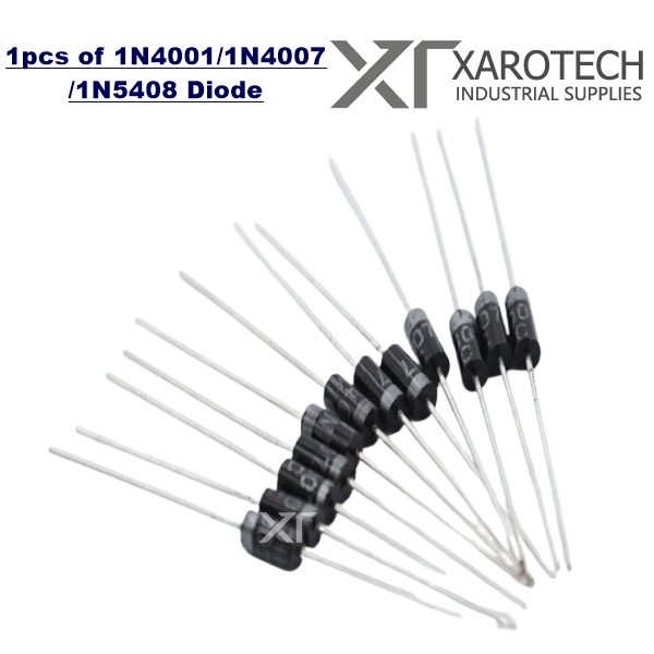1 pcs of 1N4001/1N4007/1N5408 General Purpose Rectifier Diode Xarotech ...
