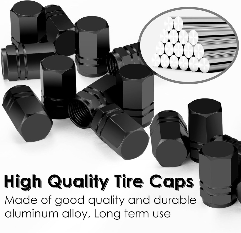 4Pcs Universal Tyre Wheel Air Valve Caps Car Truck Bike Motorcycles ...