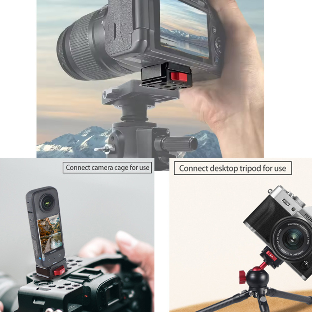 XT-XINTE Monitor Quick Release Clamp Plate V Mount 1/4 inch Screw ...