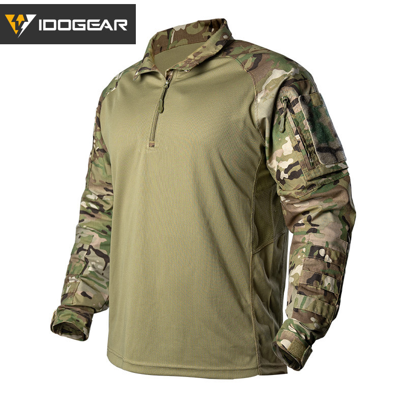 IDOGEAR Tactical UFS Shirt BDU Combat Clothes with Elbow Pads Slight ...