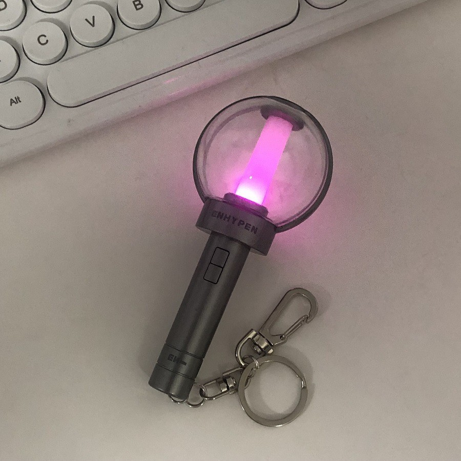 Kpop Idol ENHYPEN Mini Lightstick Key Ring Glow Stick Keychains for ...