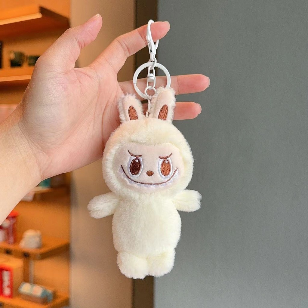 Labubu Cute Plush Toy Cartoon Lala Rabbit Pendant Girl Heart Keychain ...