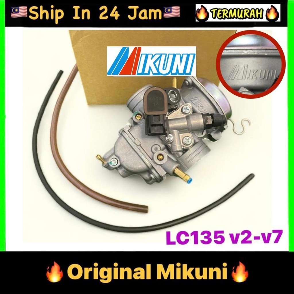 LC135 V2 v3 v4 v5 v6 v7 YAMAHA CARBURETOR ORI ORIGINAL MIKUNI 135LC NEW LC135 NEW CARB CARBU ...