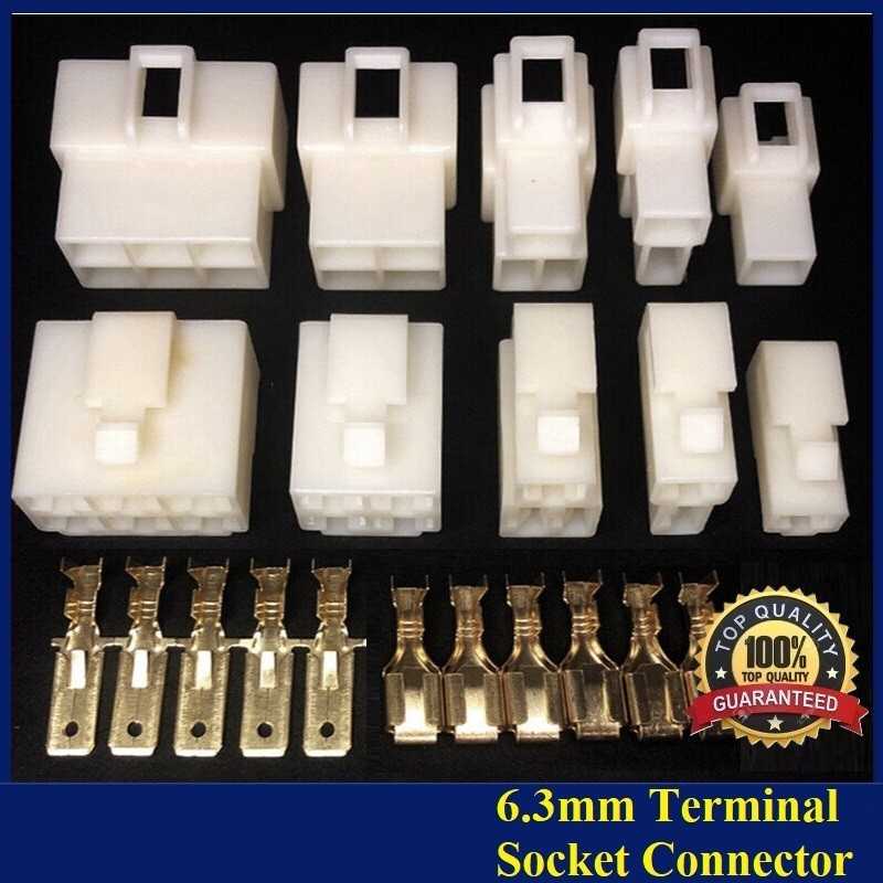 [Ready Stock] 6.3mm Terminal Socket Connector General Wire Connector 1 ...