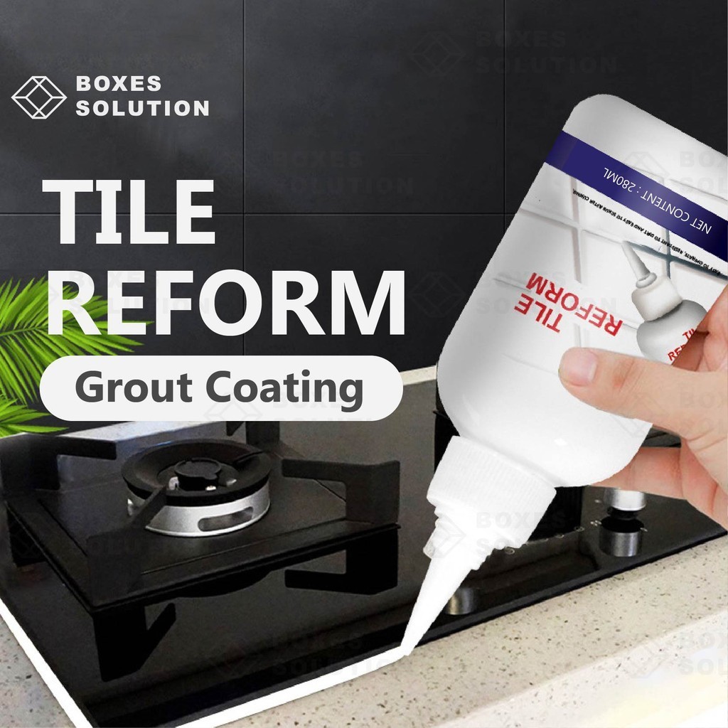 VBS READY STOCK #White 280ml Tile Reform Waterproof White Gap Sealant ...