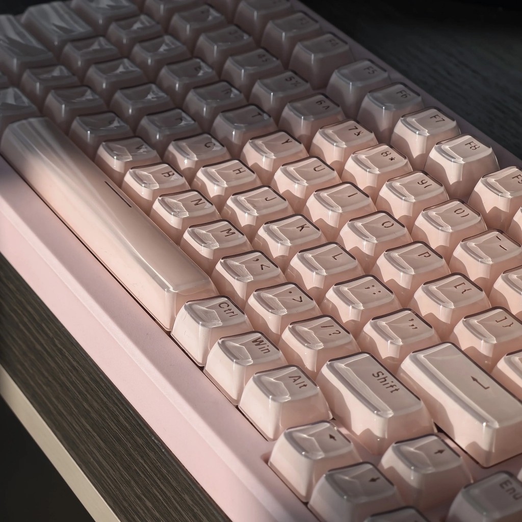 Blue Jelly Crystal Keycaps Translucent PC Double Shot Similar OEM ...