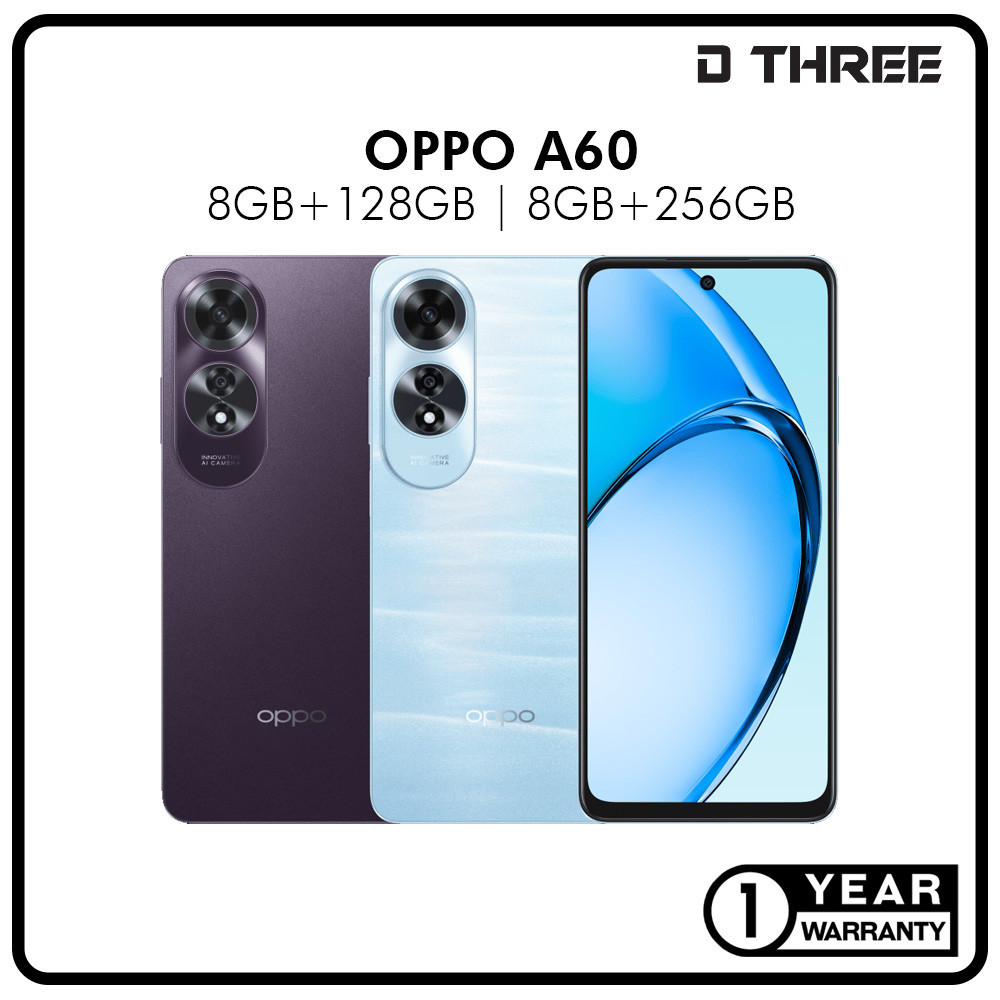 OPPO A60 4G [8GB+128GB / 8GB+256GB] | Original Malaysia New Set ...
