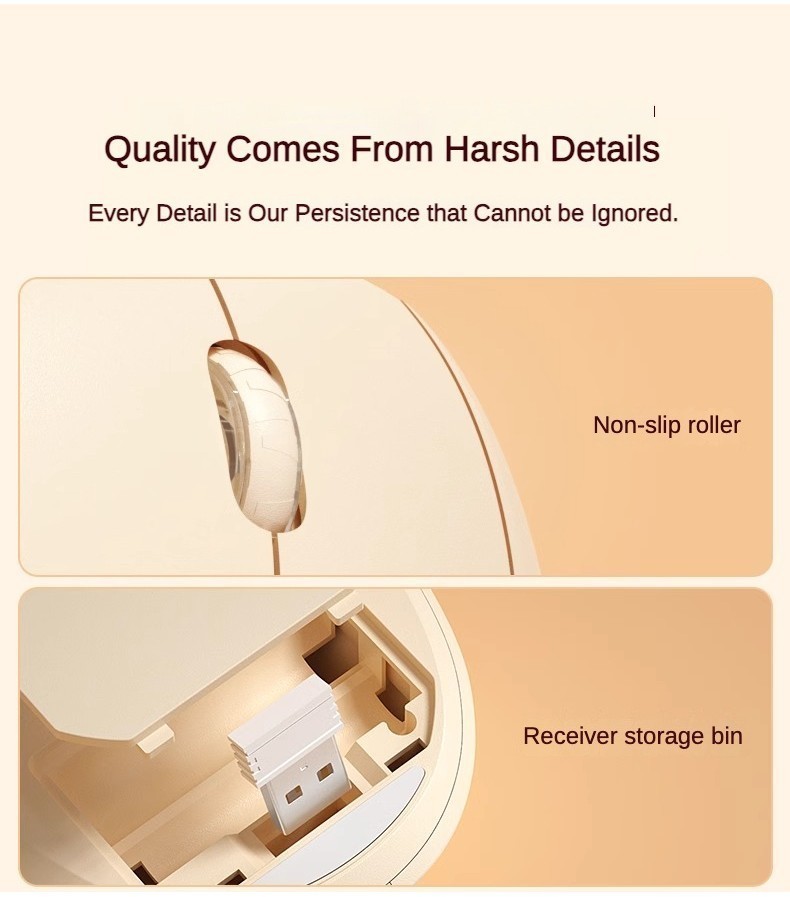 Bow MD190 mini Vertical Mouse Dual Mode 2.4g Wireless Bluetooth Laptop Portable Silent Universal ...