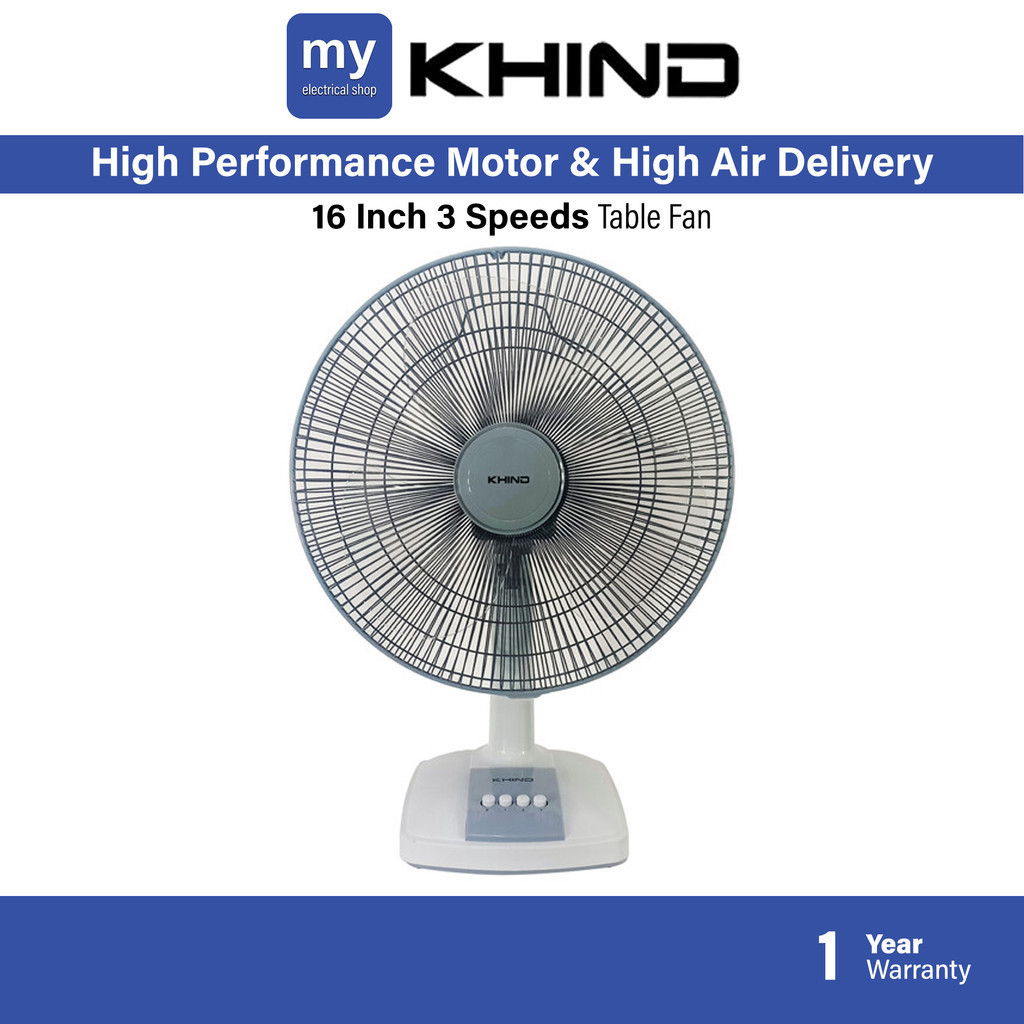 Khind 16 Inch Table Fan Desk Fan TF166 Kipas Meja | Shopee Malaysia