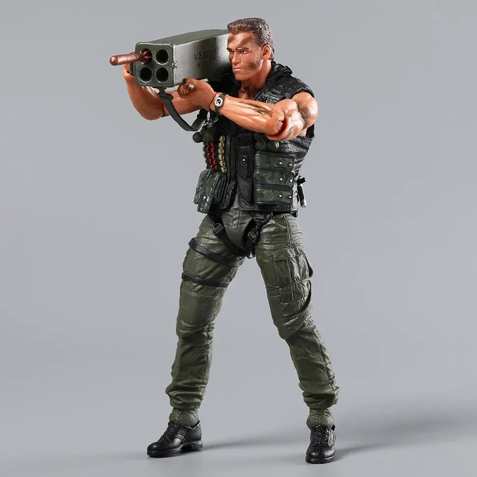 NECA Commando 30th Anniversary Ultimate John Matrix Joints Moveable ...