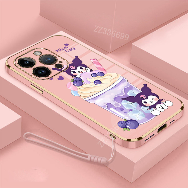 Casing Honor X7A X7B 5G X7 Ice Cream Kuromi Phone Case soft Silicone ...