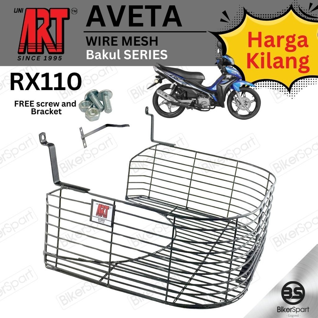 Uni Art Aveta RX110 Classic Basket Bakul High Quality DIY Besi | Shopee Malaysia