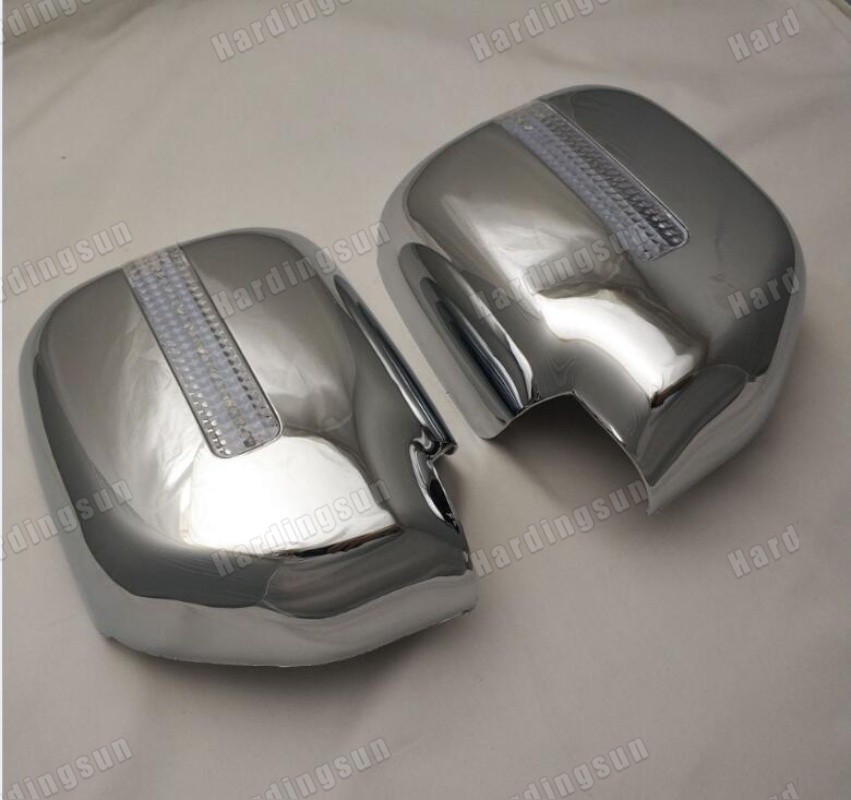 Chrome rearview mirror cover For Toyota Land cruiser Prado FJ90 3400 ...
