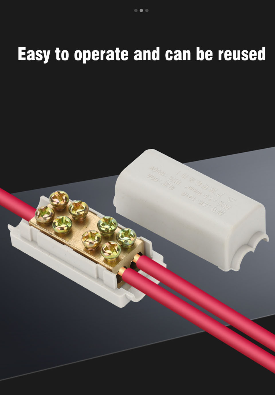 High power branch terminal T-type wire terminal Quick Junction Box ...