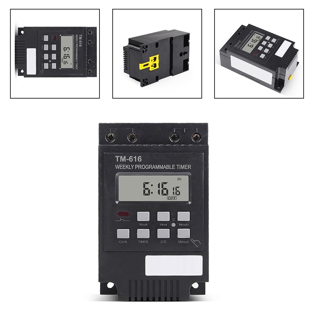 30A Load Control Digital Time Switch Relay Timer Control 220V for Din ...