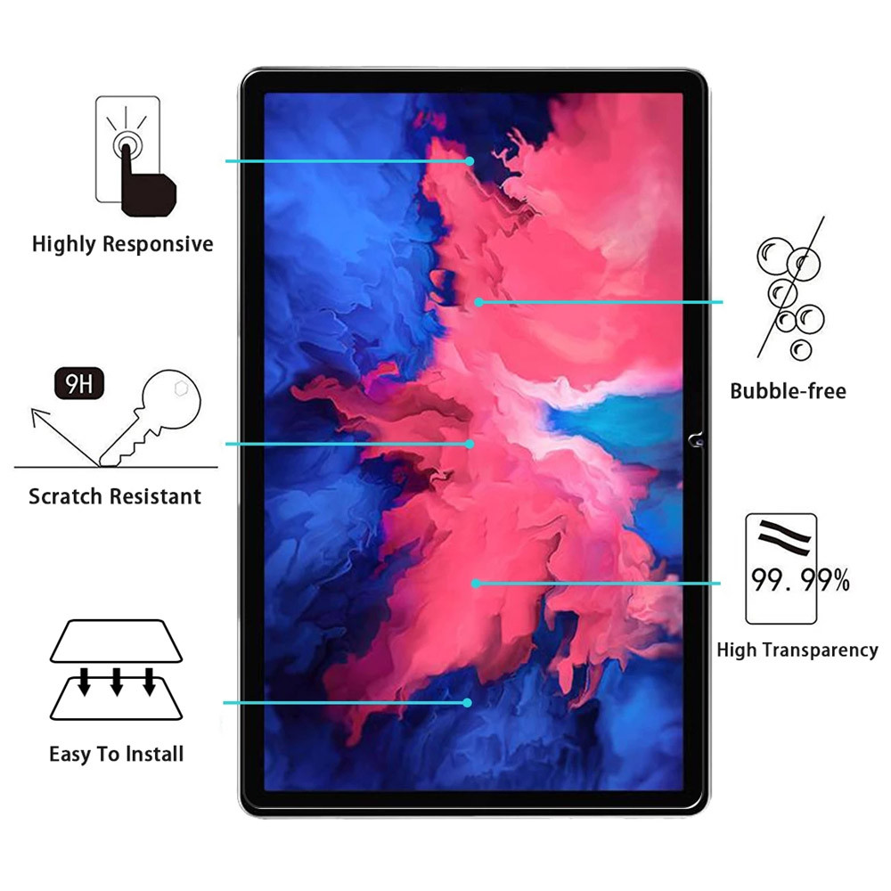 1000D Anti Blue Light Tempered Glass Film For Lenovo Pad P12 P11 Pro ...