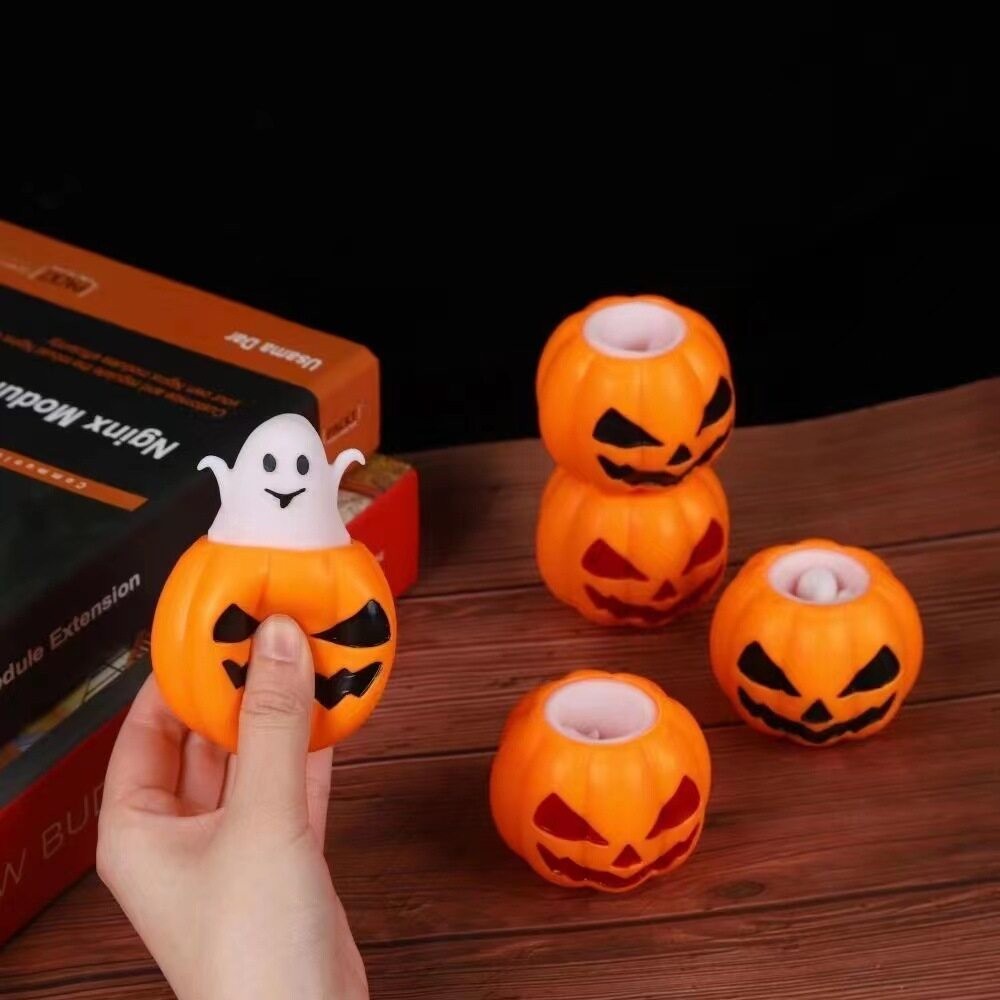 Cute Squishy Toys | Scary Ghost Pumpkin Egg Squeeze Squirrel Cup Ball ...