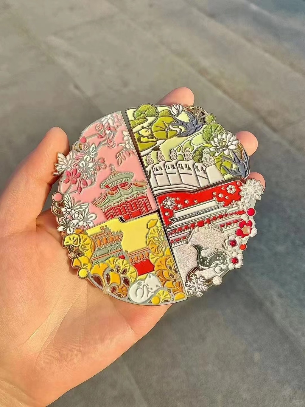 logam magnet peti sejuk direka khas cat salutan enamel tiruan kreatif ...