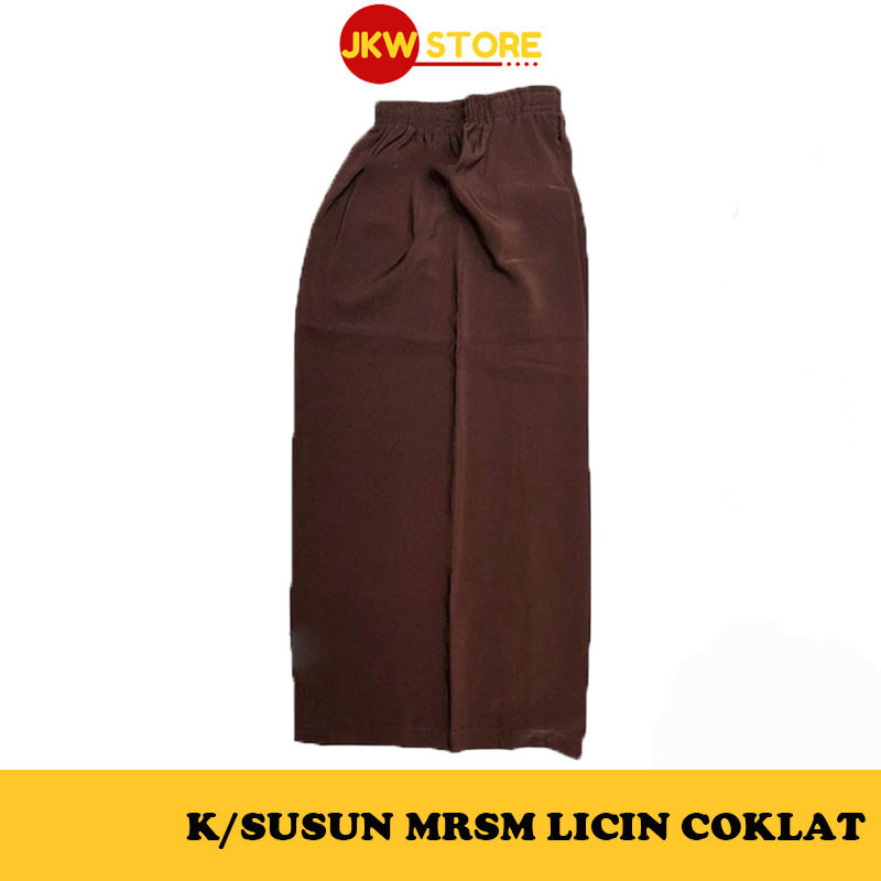 KAIN SUSUN BROWN KAIN SUSUN COKLAT BERGETAH BAJU KURUNG SEKOLAH MRSM ...