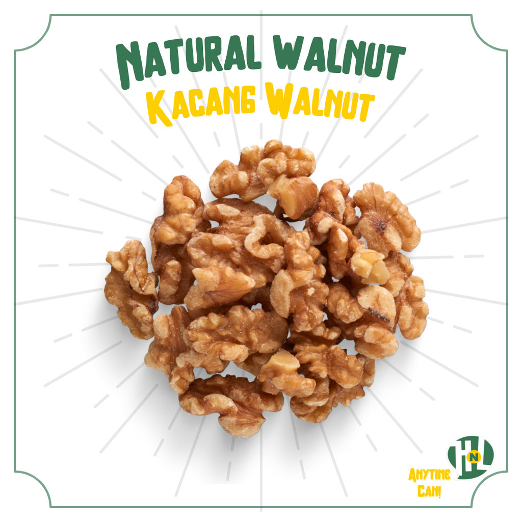 HNL Walnut Mentah 生核桃 Kacang Otak Kacang Kenari |100% Natural Walnuts ...