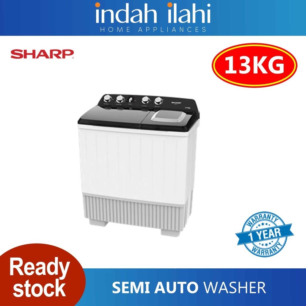 Sharp Semi Auto Washing Machine Washer ( 13kg ) ESTP1316 | Shopee Malaysia