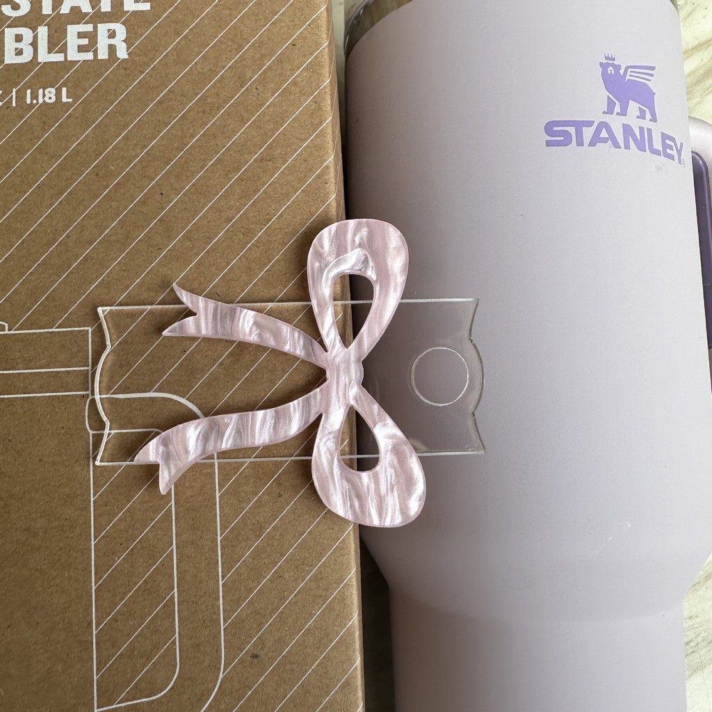 Stanley Tumbler Tag Cup Lid Tag Bow Water Ripple Stanley Tumbler Tag 40 ...