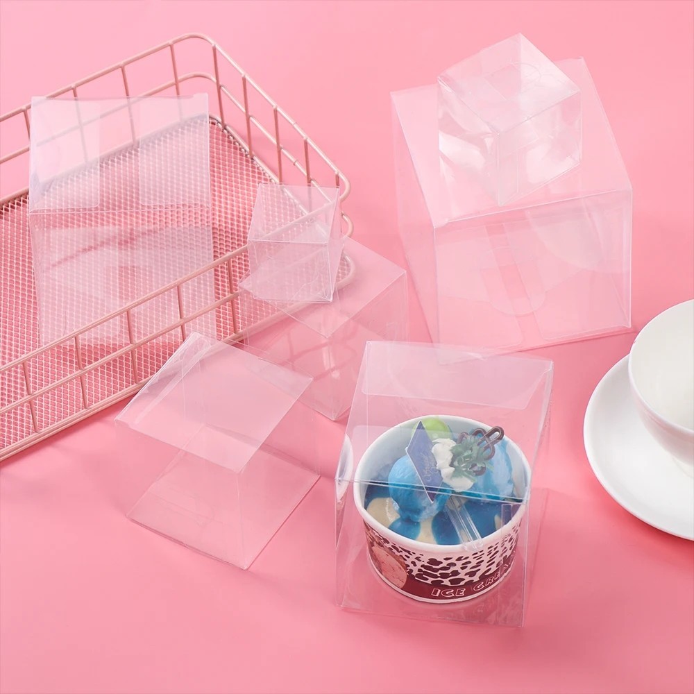 30 Pcs/ Kit Transparent PVC Square Folding Snack Packaging Cases - Home ...